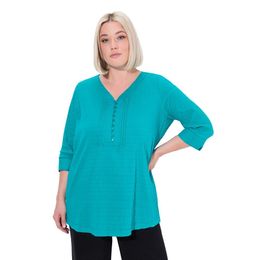 Ulla Popken Tunika in tiefes aqua | Gr.: 58-60