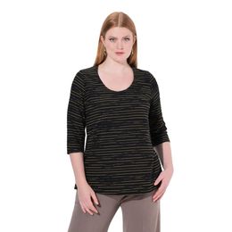 Ulla Popken Shirt in schwarz | Gr.: 54-56