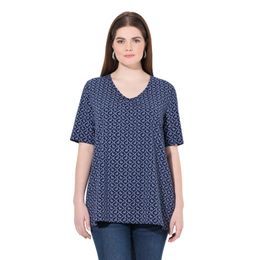 Ulla Popken Shirt in royalblau | Gr.: 54-56
