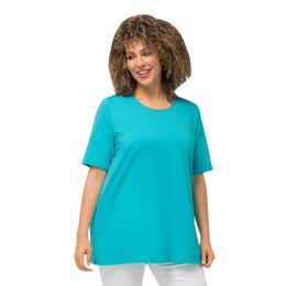 Ulla Popken Shirt in tiefes aqua | Gr.: 50-52
