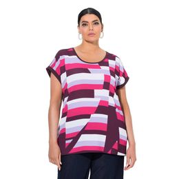 Ulla Popken Shirt in dunkle pflaume | Gr.: 46-48