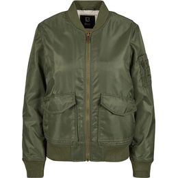 Brandit Jacke "Women Sherpa Bomberjacket" in Gr&uuml;n | Gr.: XL