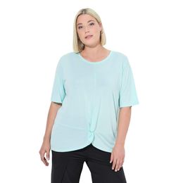 Ulla Popken Shirt in baby t&uuml;rkis | Gr.: 58-60
