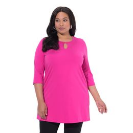 Ulla Popken Longshirt in helles fuchsia | Gr.: 54-56