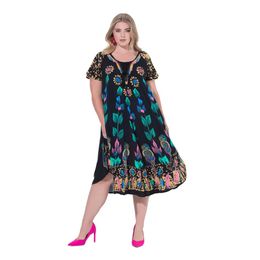 MIAMODA Jerseykleid in schwarz | Gr.: 50