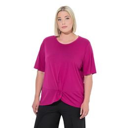 Ulla Popken Shirt in magenta | Gr.: 46-48