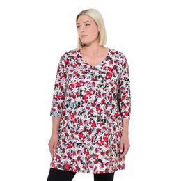Ulla Popken Longshirt in bordeaux | Gr.: 66-68