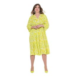 MIAMODA Midikleid in limettengr&uuml;n | Gr.: 50