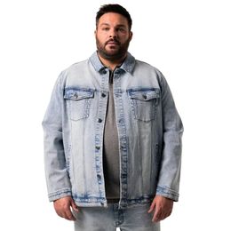 Men Plus &Uuml;bergangsjacke in bleached denim | Gr.: L