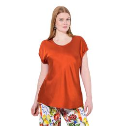 Ulla Popken Blusentop in terracotta | Gr.: 50-52