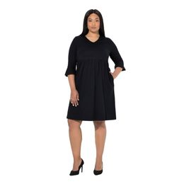Ulla Popken Kleid in schwarz | Gr.: 50-52