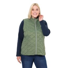 Ulla Popken Weste in hellkhaki | Gr.: 50-52