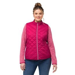 Ulla Popken Weste in granatpink | Gr.: 42-44