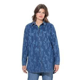 LAURASØN Hemdbluse in blue denim | Gr.: 56/58