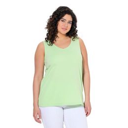 Ulla Popken Strick-Top in gr&uuml;n | Gr.: 58-60