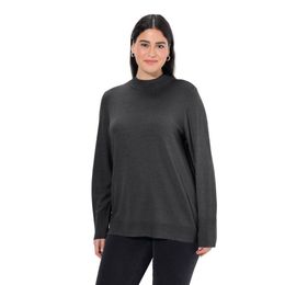 Ulla Popken Pullover in anthrazit melange | Gr.: 58-60