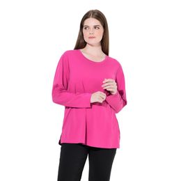 Ulla Popken Shirt in klassisch dunkle beere | Gr.: 54-56