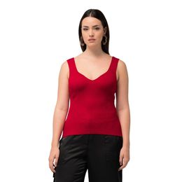 Ulla Popken Strick-Top in salsa | Gr.: 46-48
