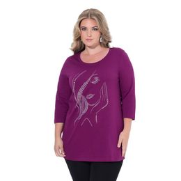 MIAMODA Longsleeve in beerenpink | Gr.: 50