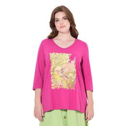 Ulla Popken Shirt in Sommerbeere | Gr.: 58-60