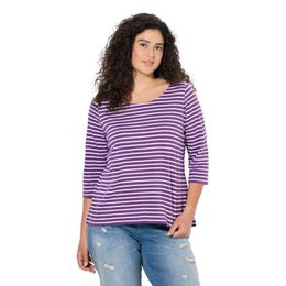 Ulla Popken Shirt in aubergine | Gr.: 62/64