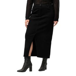Ulla Popken Jeansrock in black | Gr.: 58 - Normalgr&ouml;&szlig;e