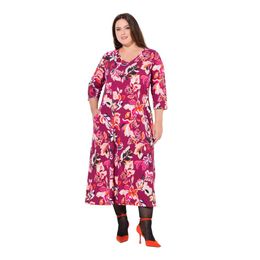 Ulla Popken Kleid in dunkle orchidee | Gr.: 66-68