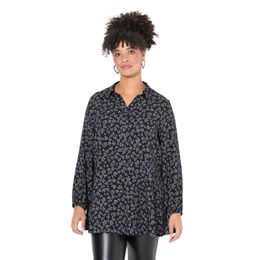MIAMODA Hemdbluse in schwarz | Gr.: 50
