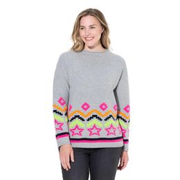 LAURAS&Oslash;N Pullover in grau melange | Gr.: XXL