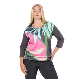 Ulla Popken Shirt in anthrazit | Gr.: 50-52