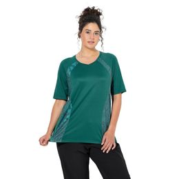 Ulla Popken Shirt in flaschengr&uuml;n | Gr.: 54-56