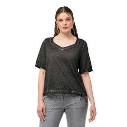 Ulla Popken Shirt in graphitgrau | Gr.: 50-52