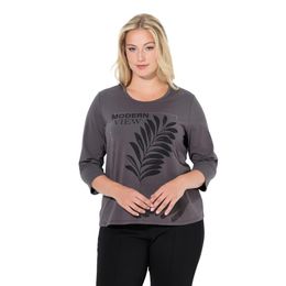 Ulla Popken Shirt in anthrazit | Gr.: 42-44
