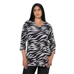Ulla Popken Shirt in dunkelbeige | Gr.: 46-48