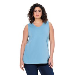 Ulla Popken Strick-Top in helles petrol | Gr.: 42-44