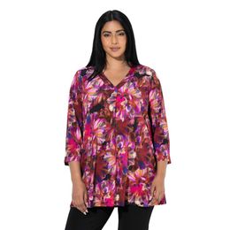 Ulla Popken Longshirt in beere | Gr.: 50-52