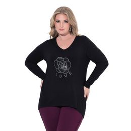 MIAMODA Shirt in schwarz | Gr.: 46