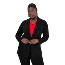 Ulla Popken Blazer in klassisch Schwarz | Gr.: 44 - Normalgr&ouml;&szlig;e