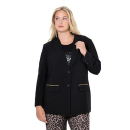 Ulla Popken Blazer in schwarz | Gr.: 58-60