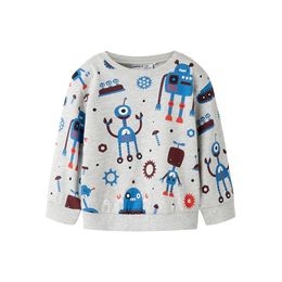 name it Sweatshirt in Light Grey Melange | Gr.: 104