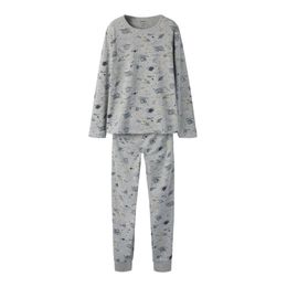 name it Pyjama Set in Grey Melange | Gr.: 122/128