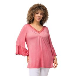 Ulla Popken Shirt in dunkles pink | Gr.: 50-52