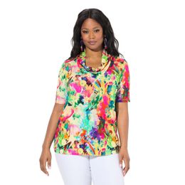 Ulla Popken Shirt in ozeanblau | Gr.: 54-56