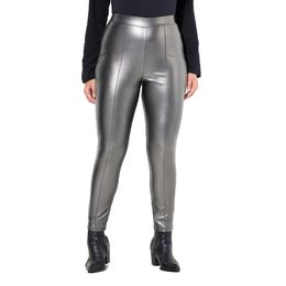 Ulla Popken Leggings in silber | Gr.: 50-52