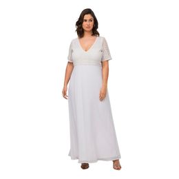 Ulla Popken Midikleid in offwhite | Gr.: 44 - Normalgr&ouml;&szlig;e