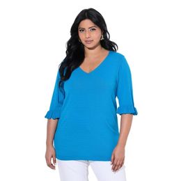 Ulla Popken Pullover in aqua | Gr.: 46-48
