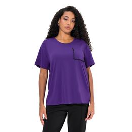 Ulla Popken Shirt in lilie | Gr.: 58-60