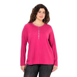 Ulla Popken Longsleeve in rot pink | Gr.: 50-52