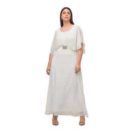Ulla Popken Abendkleid in offwhite | Gr.: 46 - Normalgröße