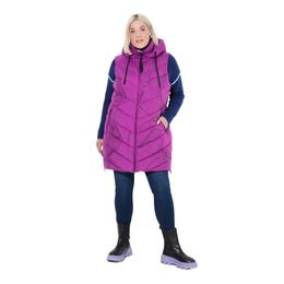 Ulla Popken Steppweste in lila | Gr.: 46-48